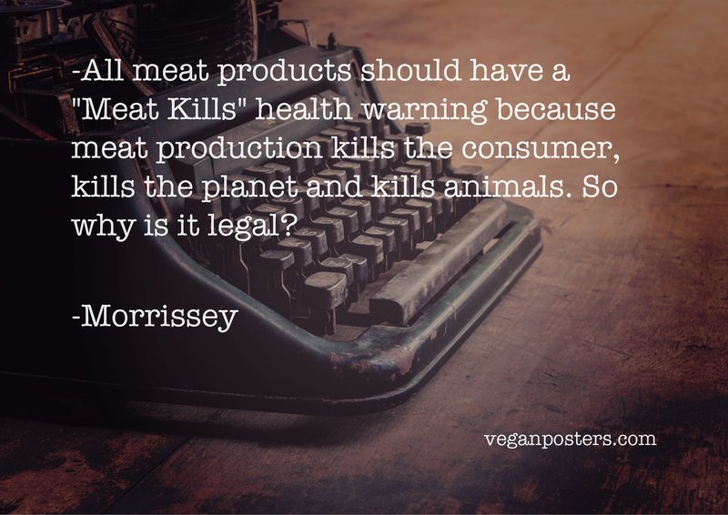All meat products should have a "Meat | Vegan Posters