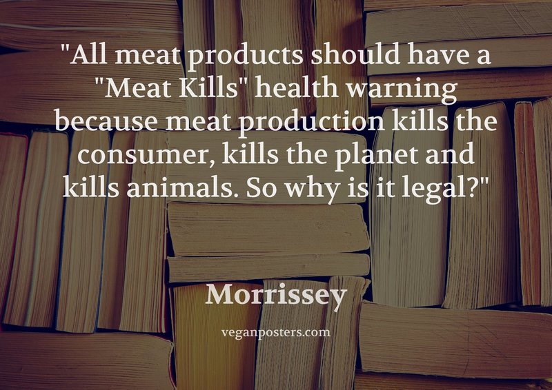 All meat products should have a "Meat | Vegan Posters