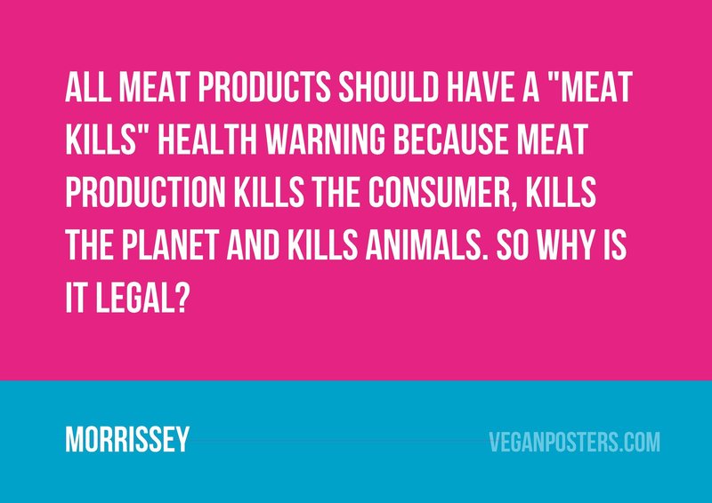 All meat products should have a "Meat | Vegan Posters