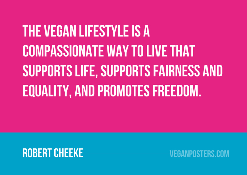 The vegan lifestyle is a compassionate way to live | Vegan Posters